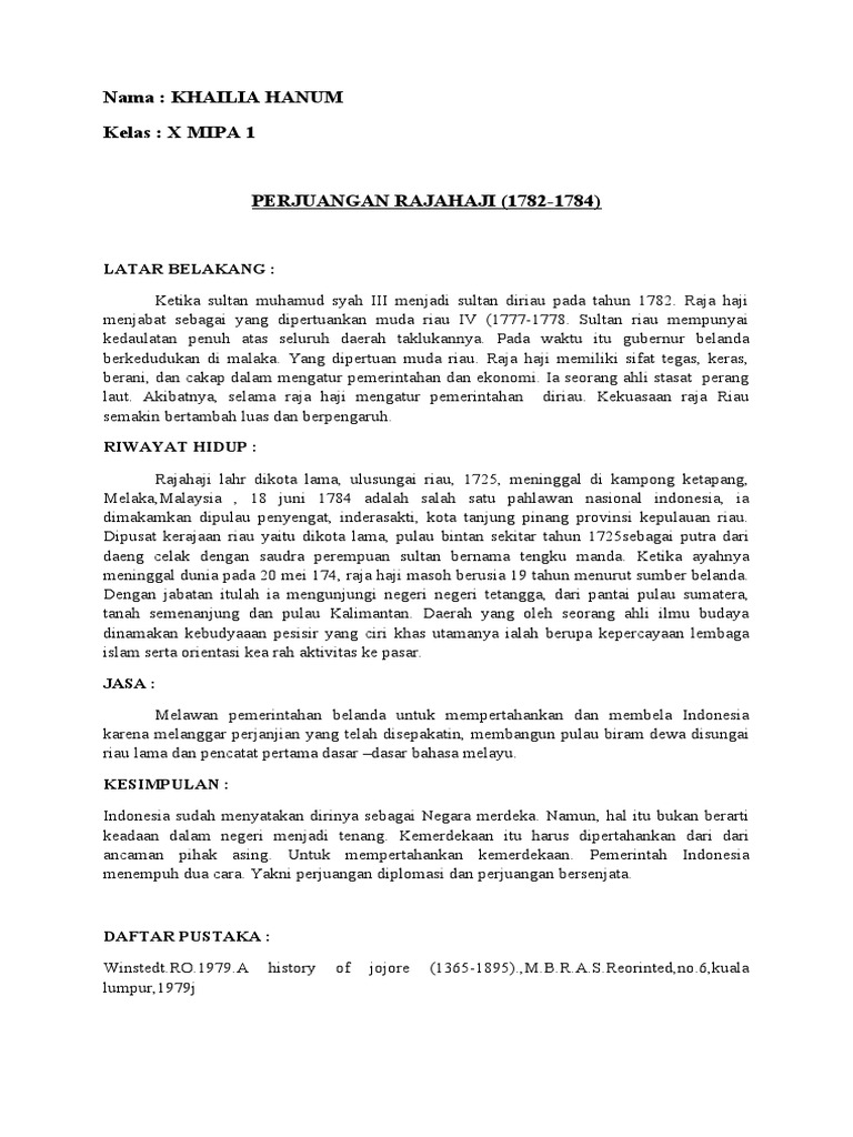 Perjuangan Rajahaji | PDF | Perjalanan | Sejarah