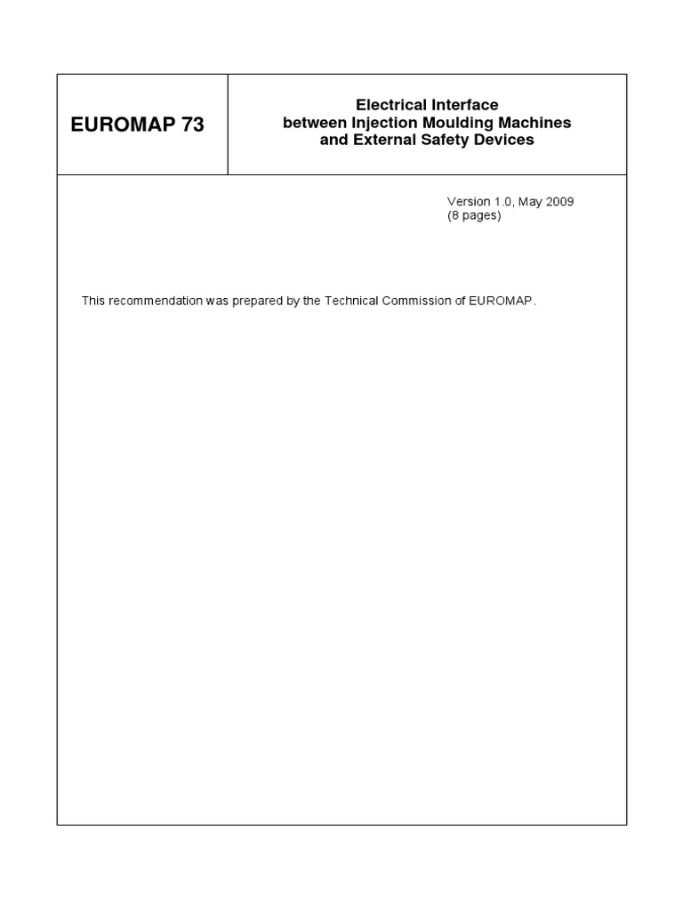Euromap 73 | PDF | Ac Power Plugs And Sockets | Electrical Engineering