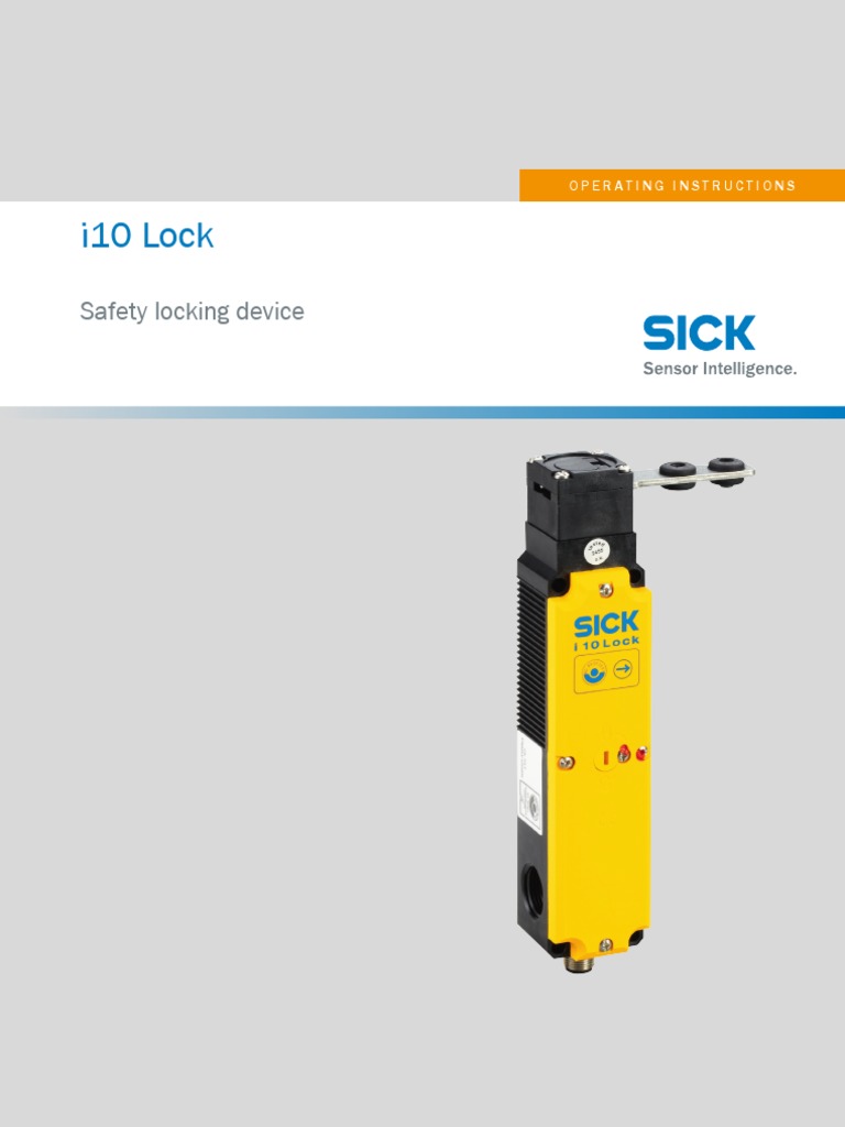 Operating Instructions I10 Lock en Im0073380 | PDF | Electrical Connector | Switch