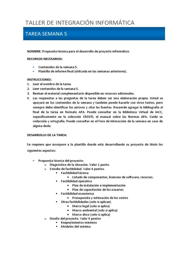S5 Tarea TALII1301 | PDF | Software | Desarrollo de software