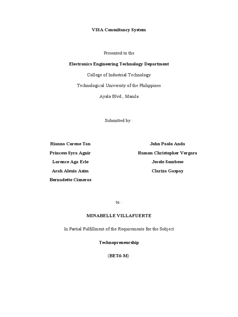 Visa Consultancy System | PDF | Technology & Engineering | Computers