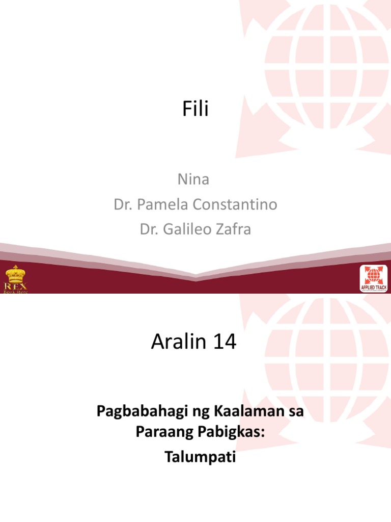 Aralin 14 Pagbabahagi NG Kaalaman Sa Paraang Pabigkas Talumpati | PDF