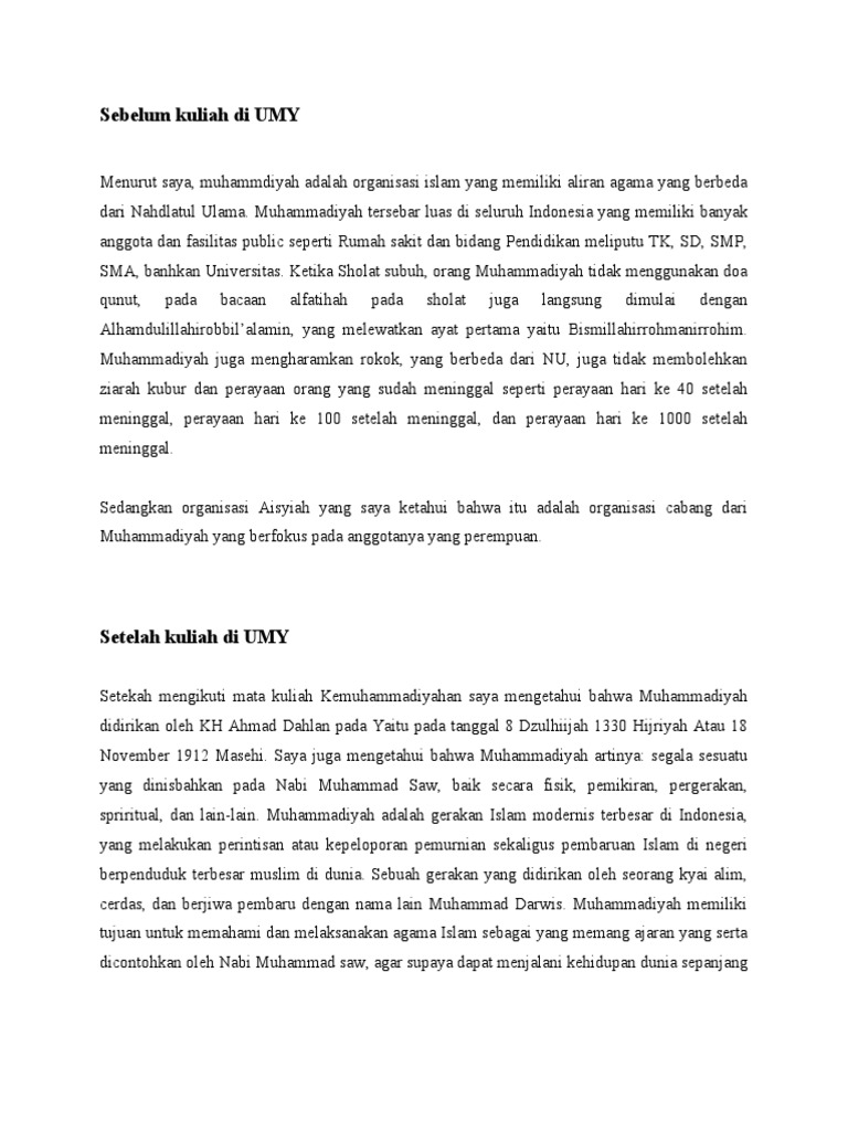 Muhammadiyah Dan Aisyiah Adin Hadi Nur Ikhwan 0123 | PDF