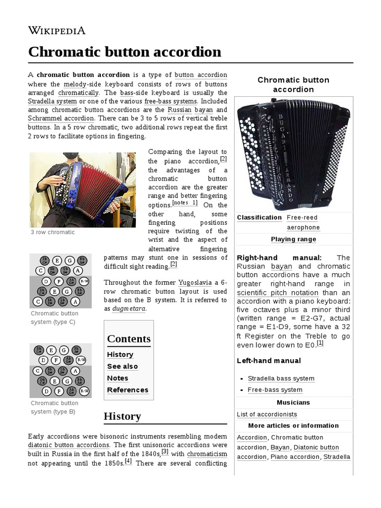 Chromatic Button Accordion | PDF | Accordion | Celtic Musical Instruments