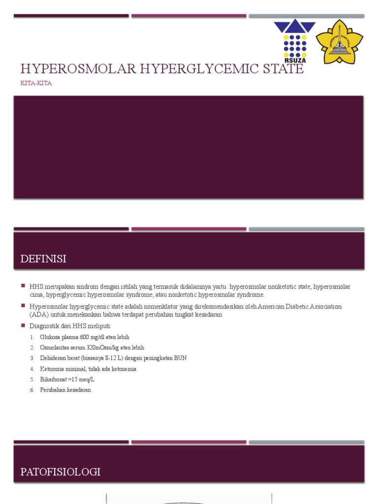 Hyperosmolar Hyperglycemic State | PDF
