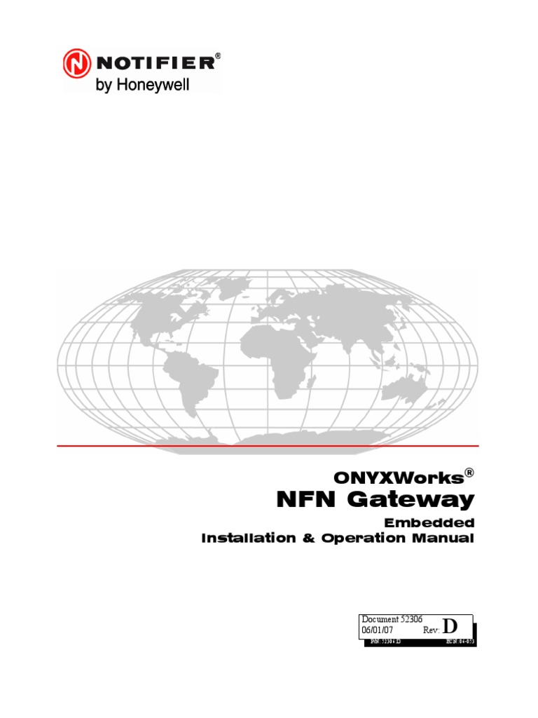 Notifier - Onyxworks - NFN - Gateway 1 | PDF | Computer Network ...