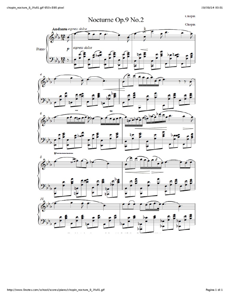 Chopin Nocture 9 2 | PDF