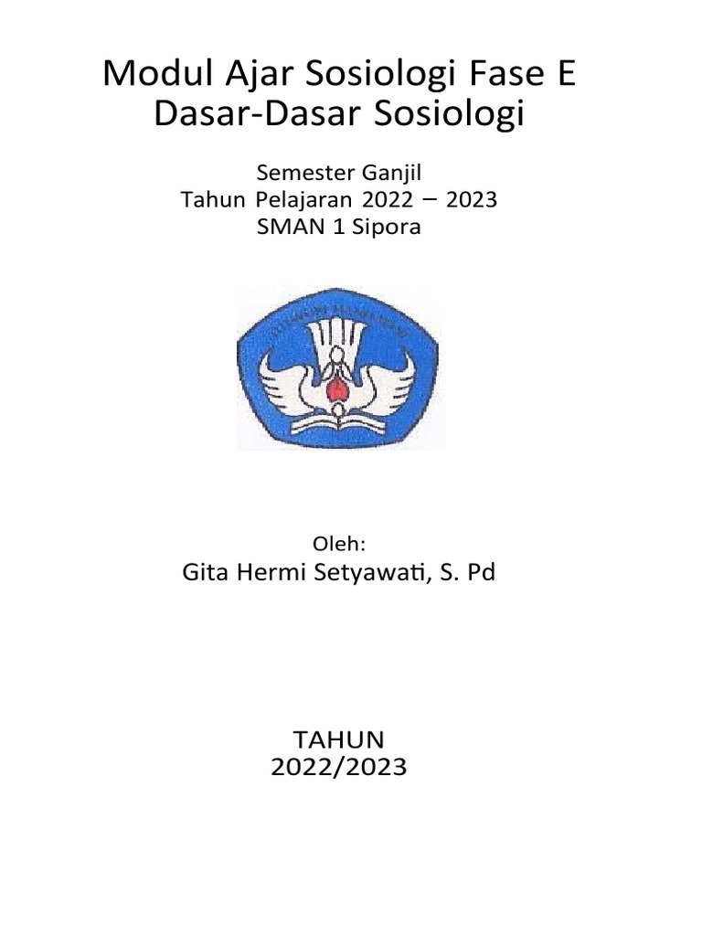 Modul Sosiologi Fase e | PDF