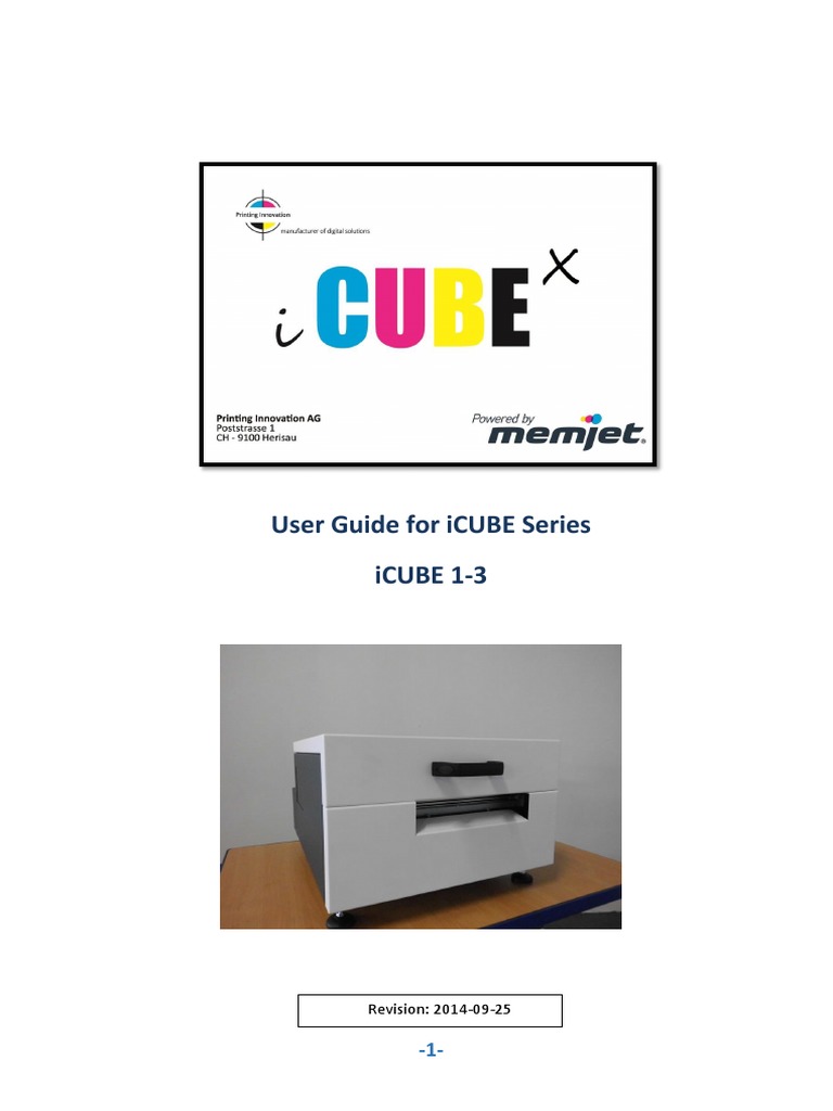 iCUBE 1 2 User Guide English | PDF | Printer (Computing) | Installation (Computer Programs)