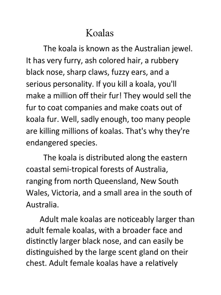 Koalas | PDF