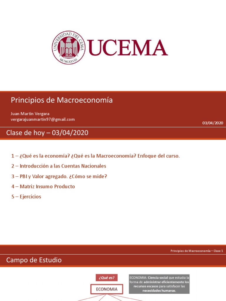 Principios fundamentales de macroeconomía: introducción a las cuentas nacionales y el cálculo ...
