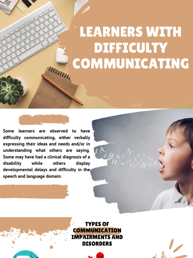 Learners With Difficulty Communicating | PDF | Autism Spectrum | Speech