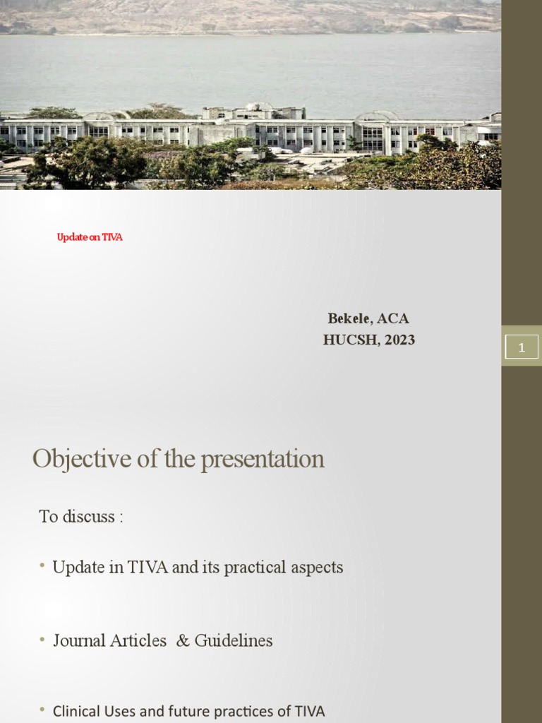 TIVA Anesthesia: Updates and Guidelines | PDF | Anesthesia | Drugs ...