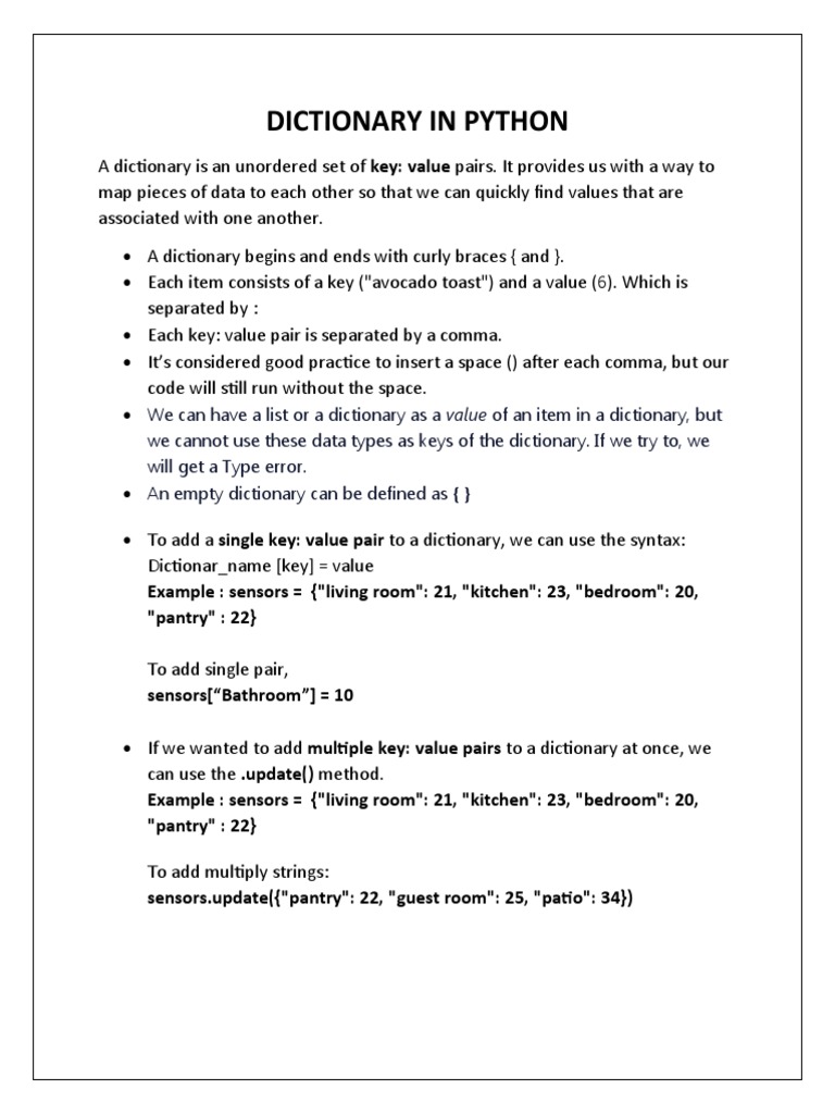 Lecture On Dictionaries | PDF | Software Development | Computer Science