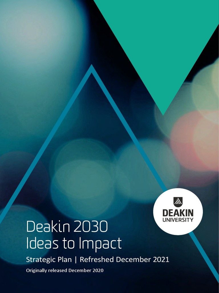 DEakin Strategic-Plan-2030 | PDF | Sustainability | Innovation