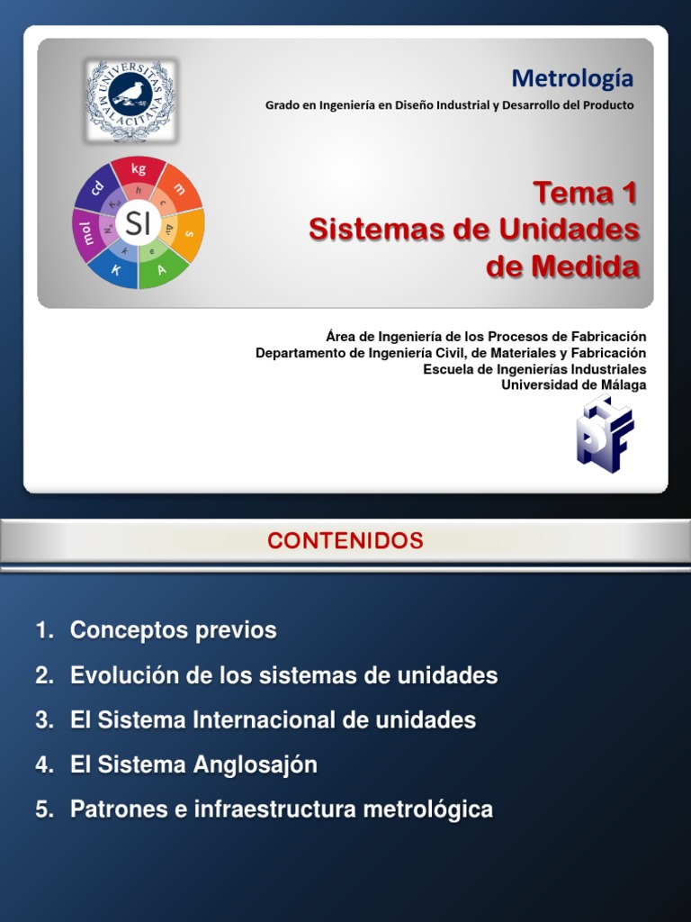 Sistemas de Unidades de Medida | PDF | Metrología | Medición