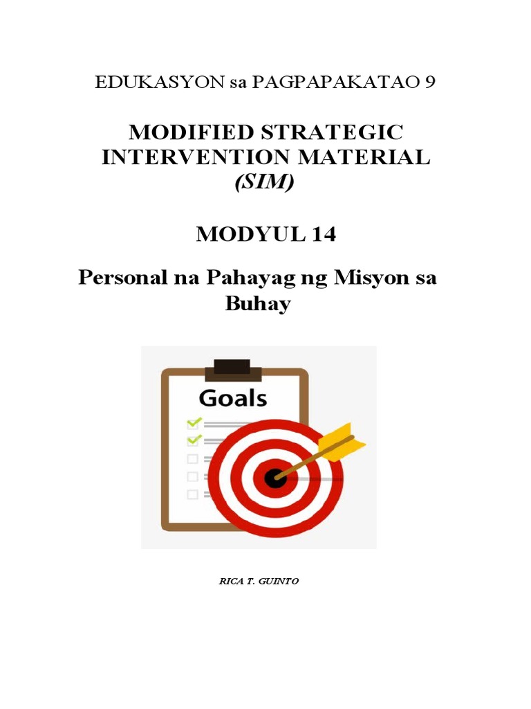 Week 3 4th Quarter Esp 9 Sim Rica Guinto Revised | PDF