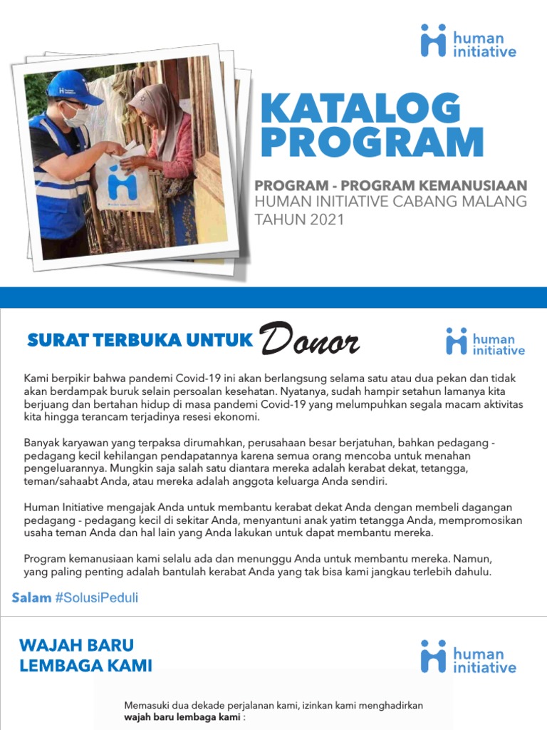 Program Kemanusiaan Human Initiative Malang | PDF