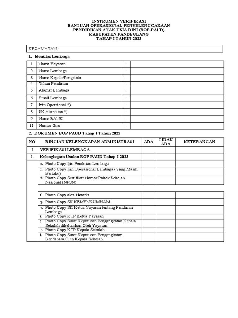Contoh Proposal Pengajuan Bop Ii 2021 | PDF