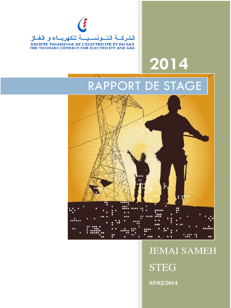 Rapport de Stage à la STEG Bizerte | PDF | Transformateur électrique ...