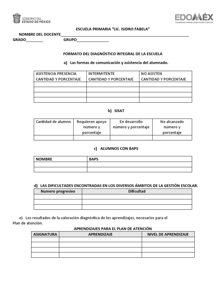 Formato Entrega de Información A Docentes | PDF | Aprendizaje | Método ...