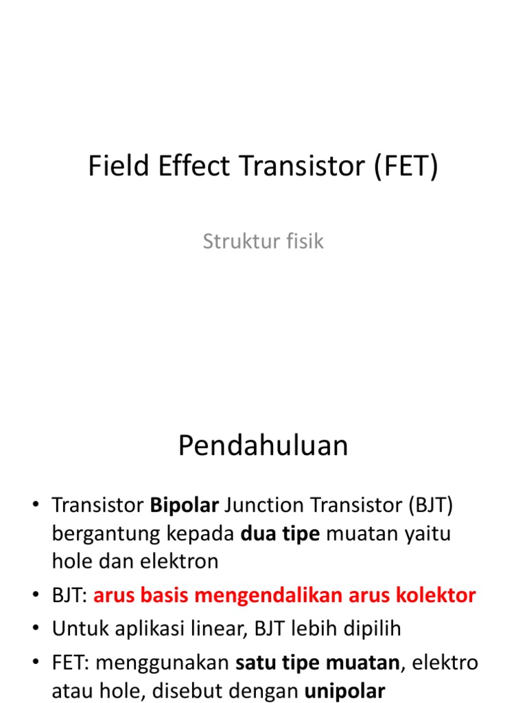 10 FET-Struktur Fisik | PDF