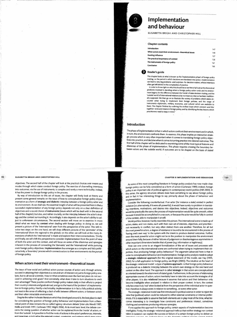 (1.5) Implementacion PolExt - Brighi y Hill | PDF