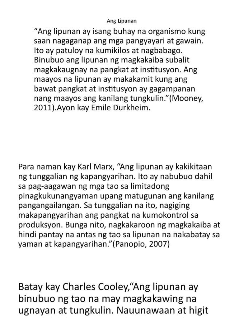 PP Lipunan AP10 | PDF