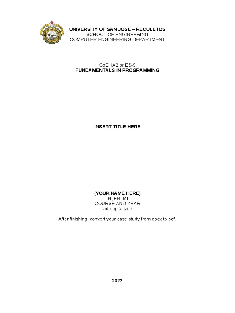 Case Study Format | PDF | Business | Computers