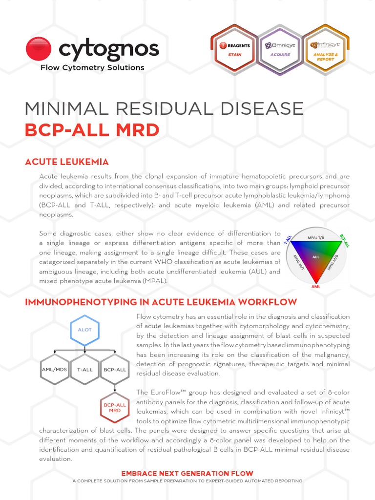 BCP-ALL-MRD Cytognos Whitepaper | PDF | Leukemia | Flow Cytometry