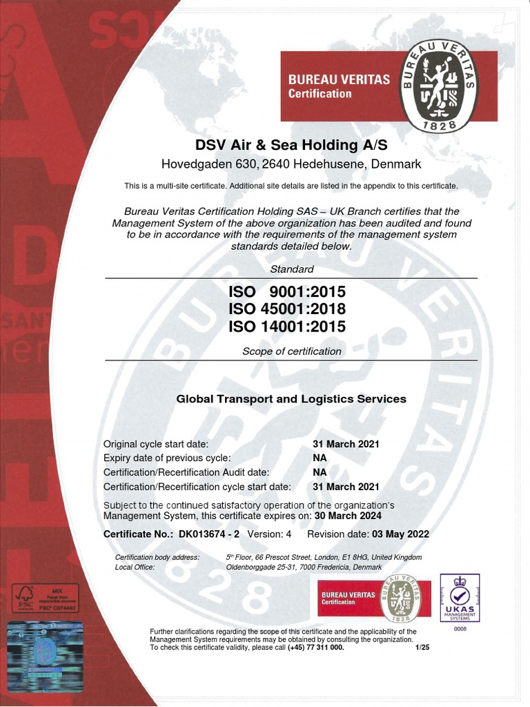 Iso DSV Air and Sea | PDF