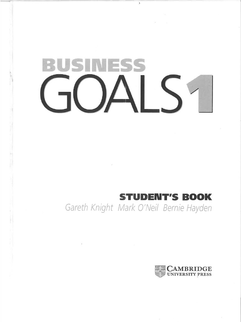 Business Goals 1 _ Student's Book. (1) | PDF
