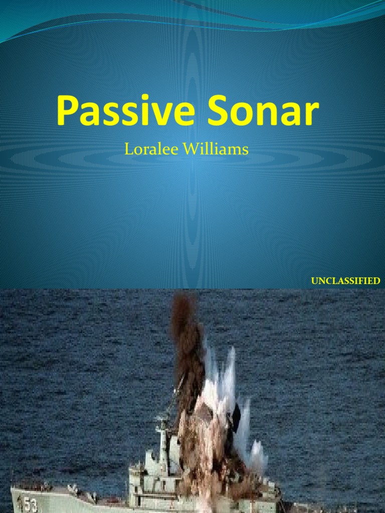Passive Sonar Personal Kent Edu Download Free Pdf Sonar