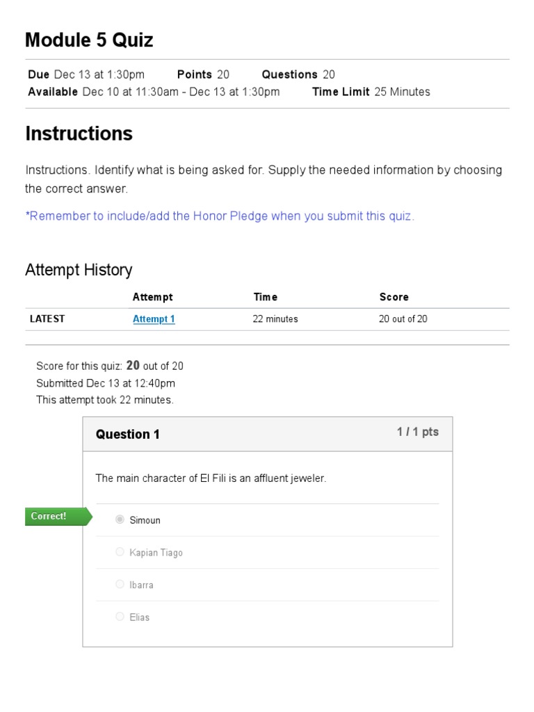 Module 5 Quiz - GEM 001 - Life and Works of Rizal | PDF | Spanish Language Literature | Philippines