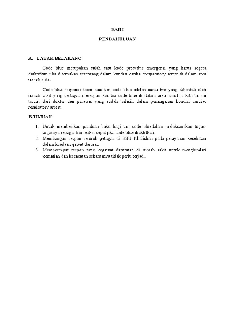 Code Blue Panduan | PDF