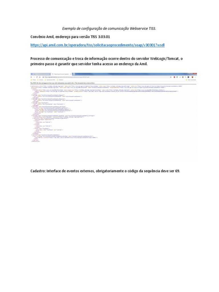 Exemplo TISS | PDF | Computadores | Tecnologia e Engenharia