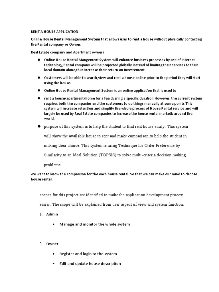 Rent A House (Autorecovered) | Download Free PDF | Renting | Use Case