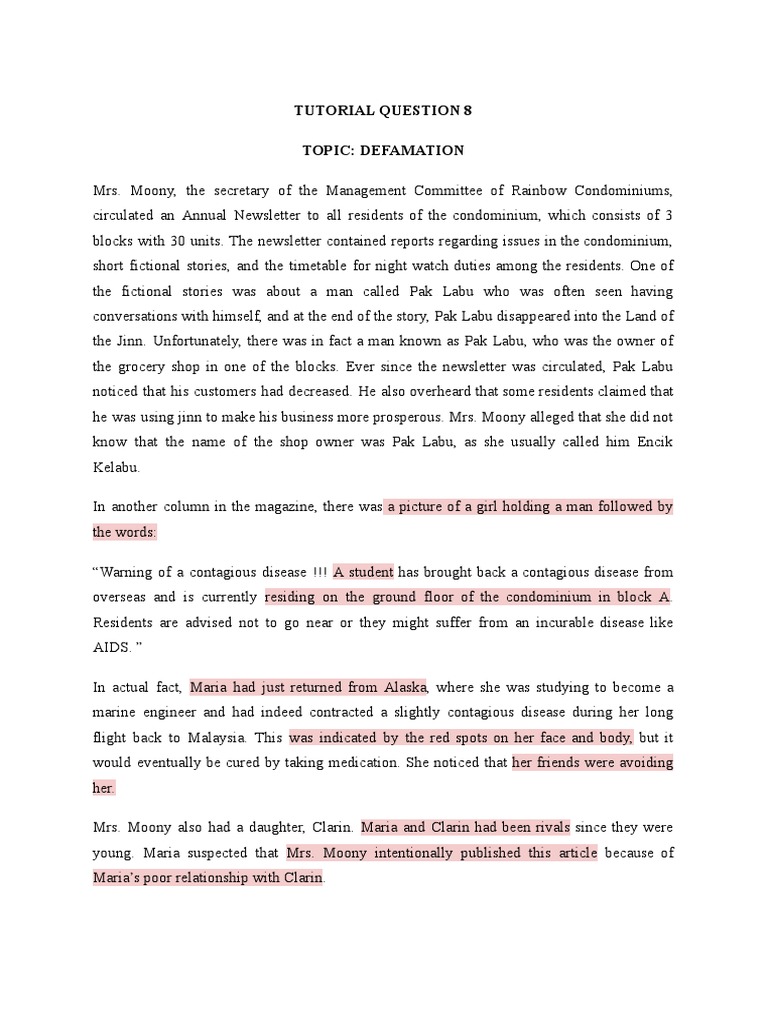 Defamation | PDF | Defamation | Justice