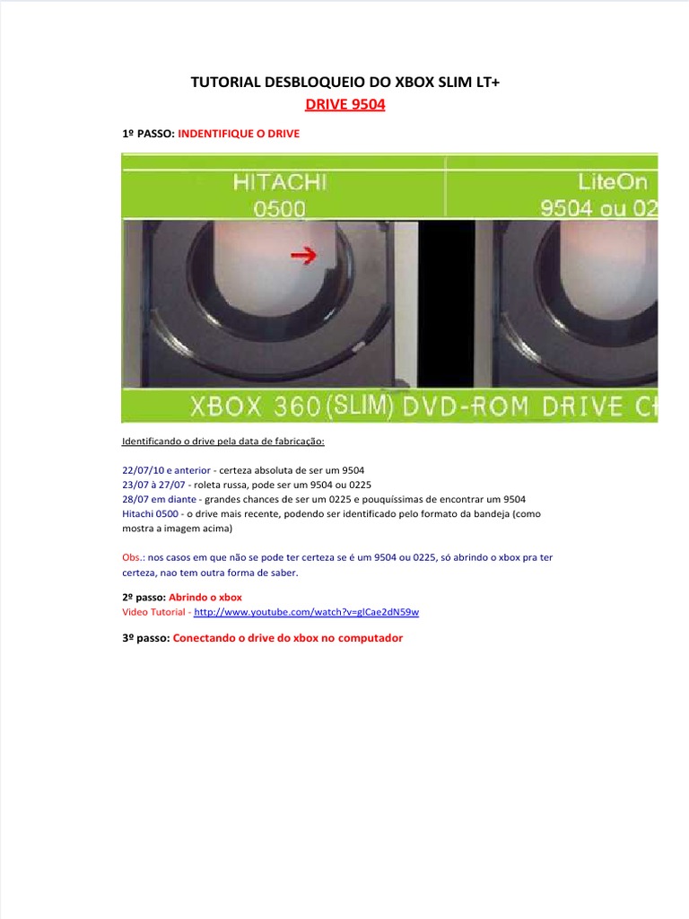 Dokumen - Tips - Tutorial Desbloqueio Do Xbox Slim LT | PDF | Xbox | Microsoft Windows