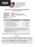Contoh Assignment Ctu 101 | PDF | Karier & Perkembangan