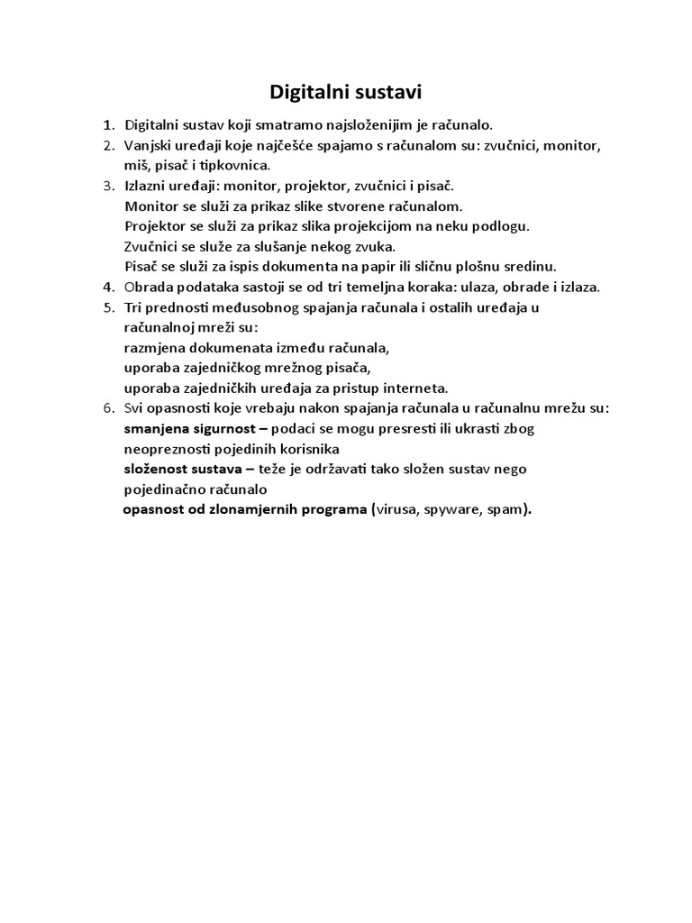 Digitalni Sustavi | PDF