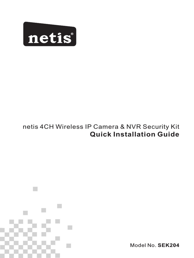 A Concise Guide to Configuring a Wireless IP Camera and NVR Security Kit | PDF | Ip Address ...