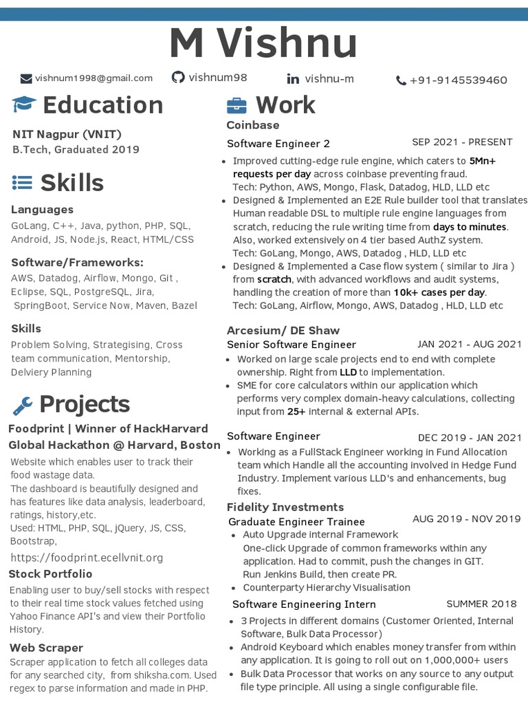 Vishnu 2022 Resume | PDF | Application Software | Php