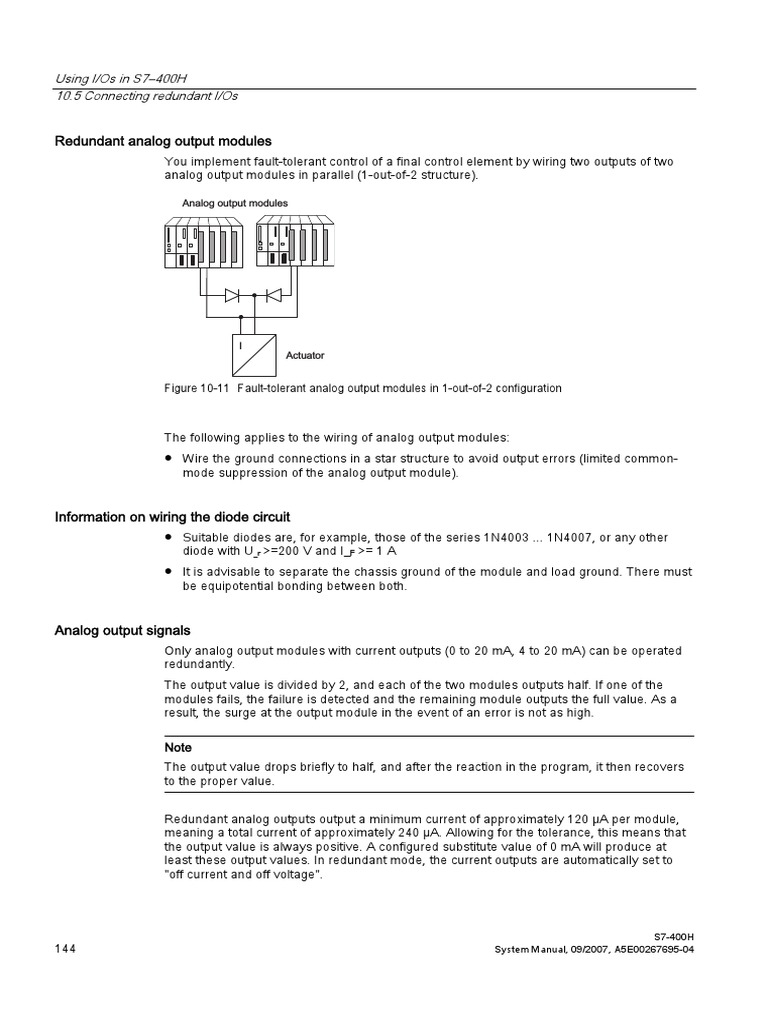 Redundant Analog AO Module | PDF | Analogue Electronics | Fault Tolerance