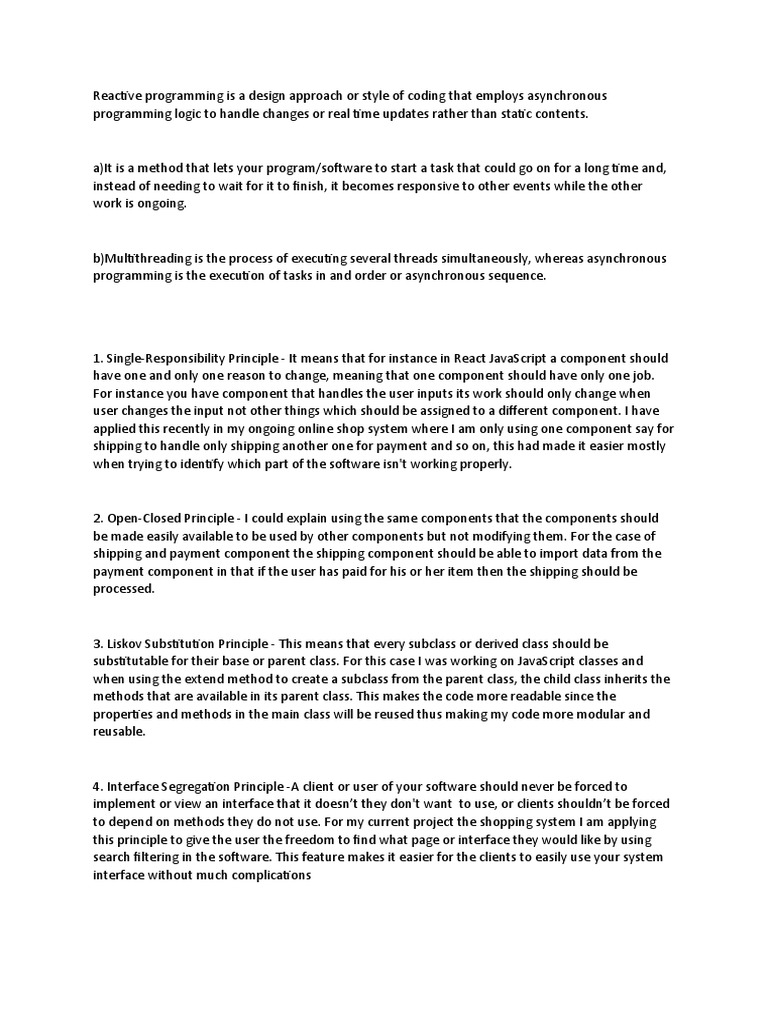 Reactive Programming Download Free Pdf Class Computer Programming Inheritance Object