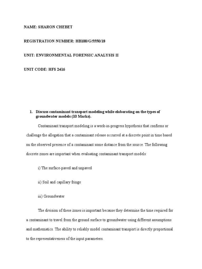 Environmental Forensic Analysis | PDF | Corrosion | Soil