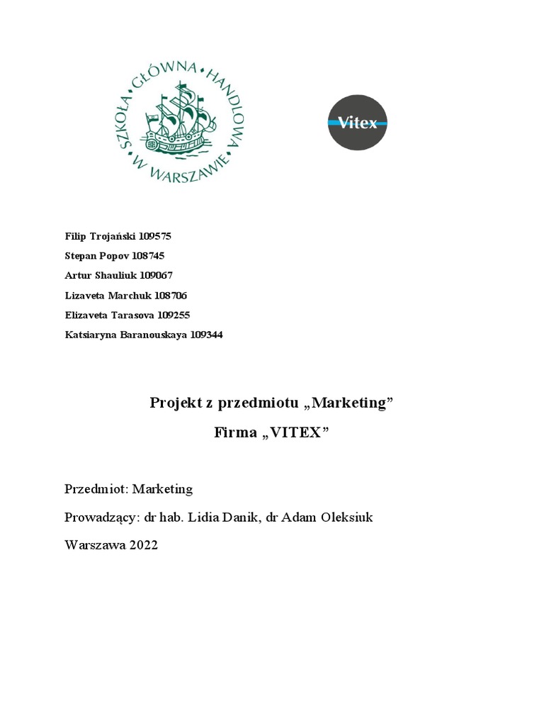 Projekt Vitex | PDF
