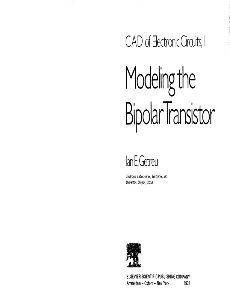 Modeling The Bipolar Transistor by Ian E Getreu | PDF