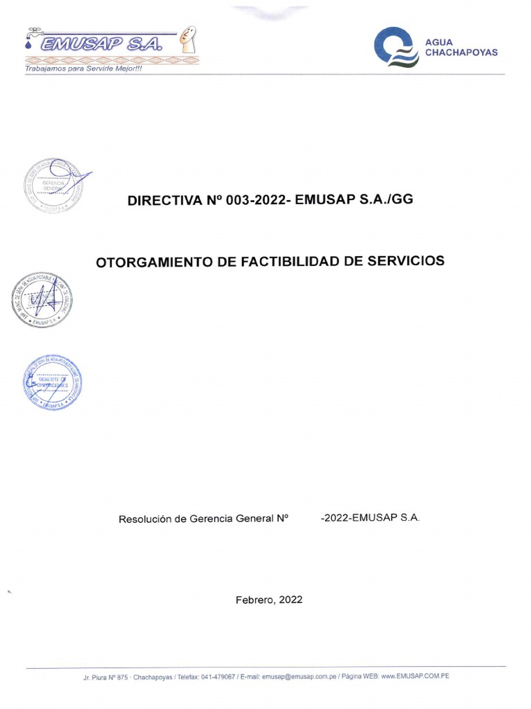 Factibilidad de Servicios | PDF