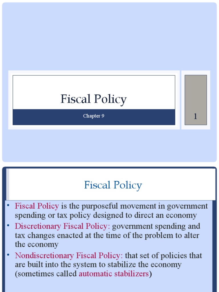 Fiscalpolicy | PDF | Fiscal Policy | Recession